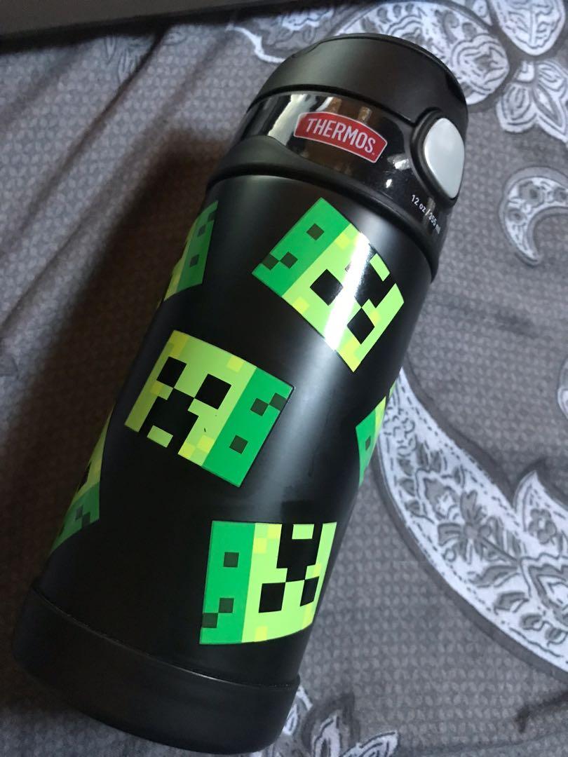 Minecraft kids thermos, Furniture & Home Living, Kitchenware ...