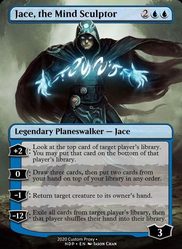 PROXY JACE, THE MIND SCULPTOR (MTG), Hobbies & Toys, Toys & Games on ...