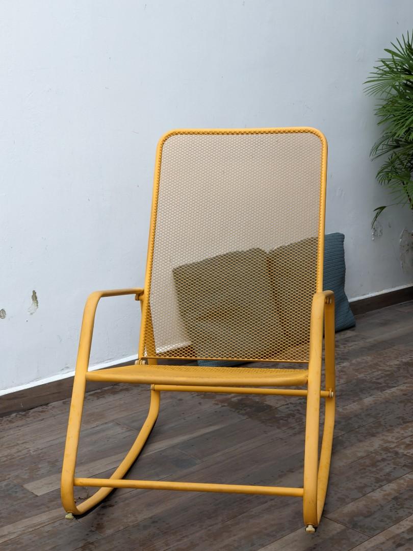 Metal Rocking Chair With Charpai Weave Jute | atelier-yuwa.ciao.jp