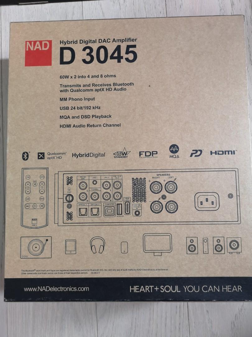 NAD D3045 hybrid digital amplifier, Audio, Soundbars, Speakers ...