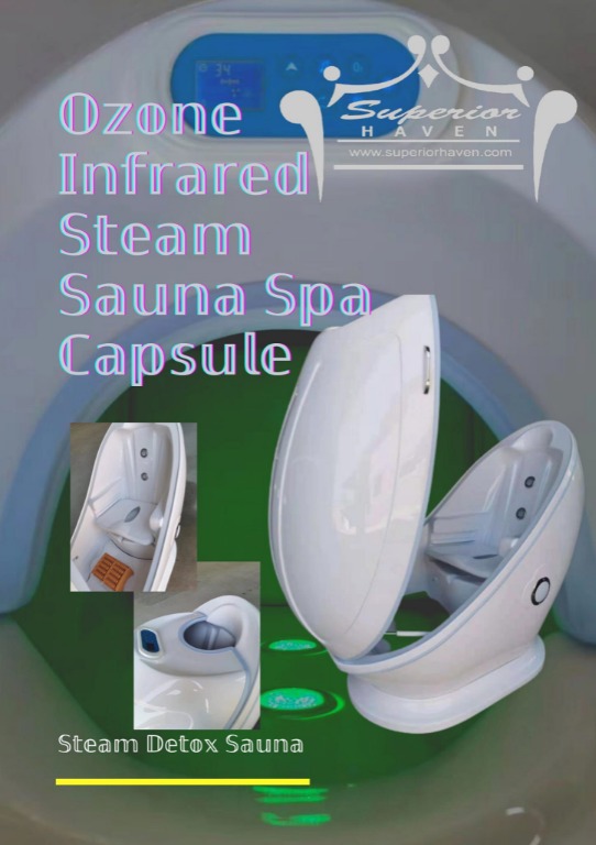 OZONE INFRARED STEAM SAUNA SPA CAPSULE- Steam Detox Sauna, Furniture ...