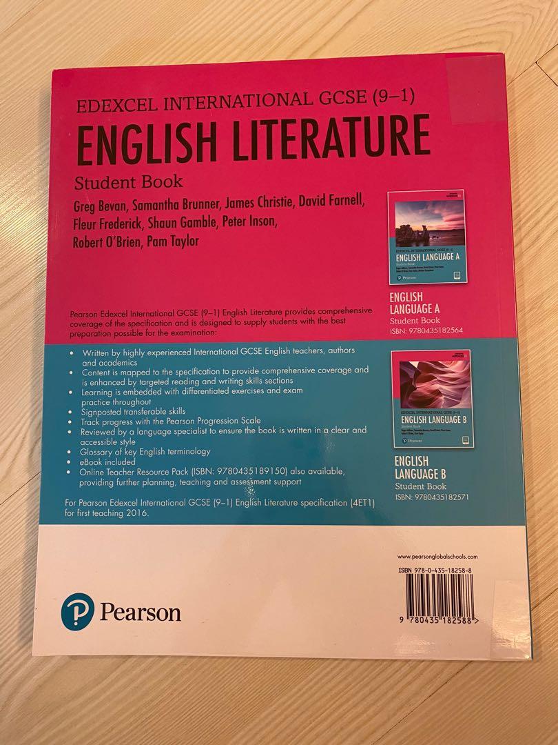 Pearson Edexcel International GCSE (9-1) English Literature Student ...