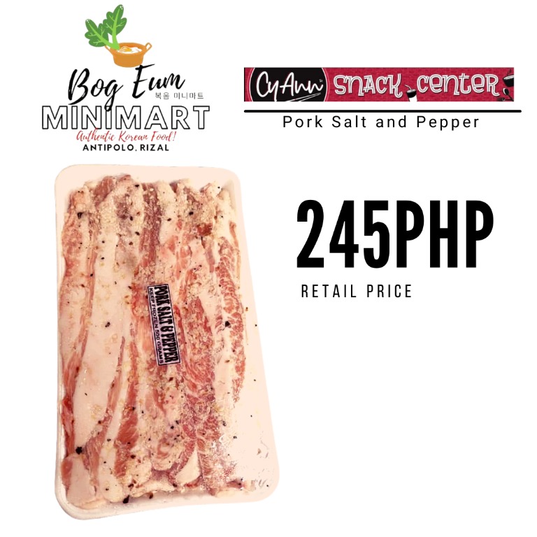 Pork Salt and Pepper Samgyup Meat, Food & Drinks, Chilled & Frozen Food ...