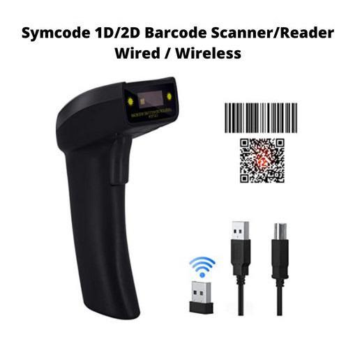 SGSeller Symcode Barcode scanner Wired/Wireless Scanner 1D QR 2D Laser ...