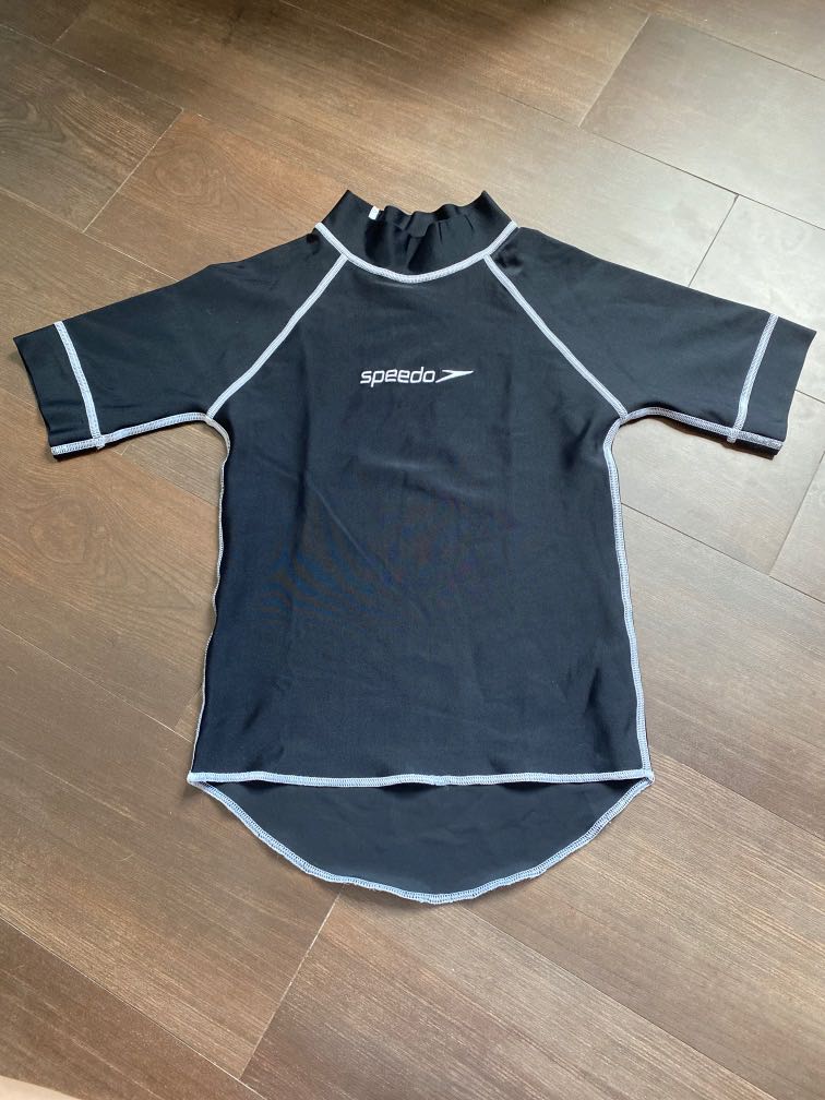 SPEEDO Rash Guard Black, Babies & Kids, Babies & Kids Fashion on Carousell