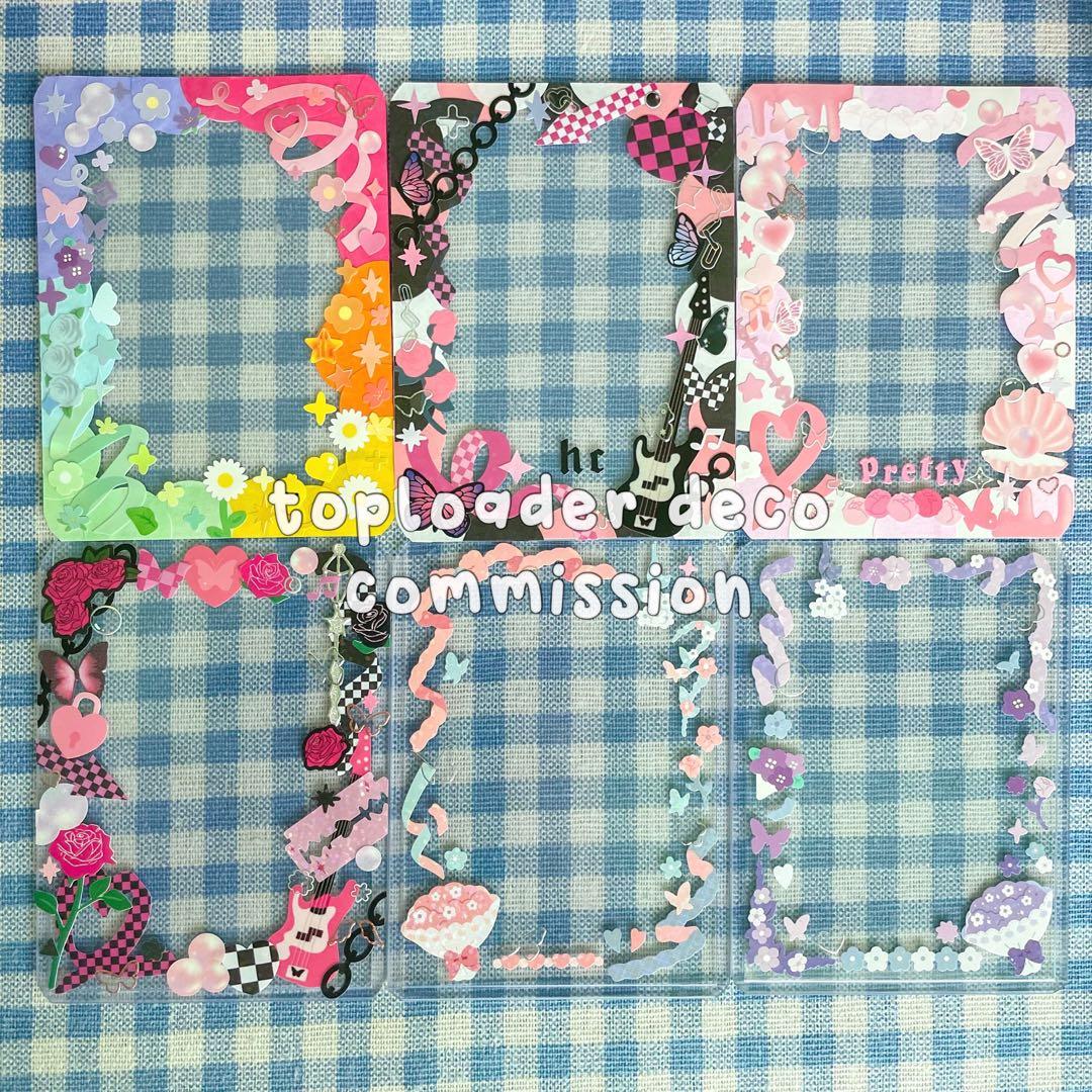 toploader deco commission / decorated toploader commission / custom ...