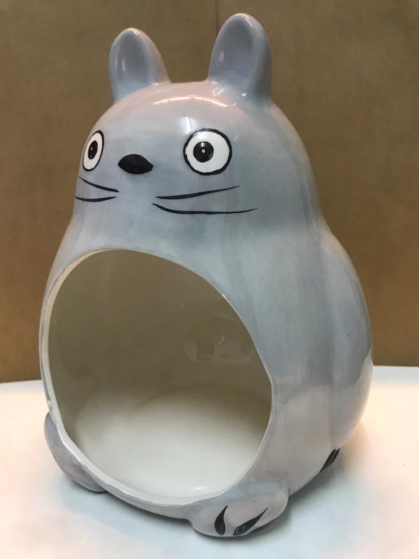 Totoro Ceramic Hideout for Chinchilla / Hamster / Syrian, Pet Supplies ...