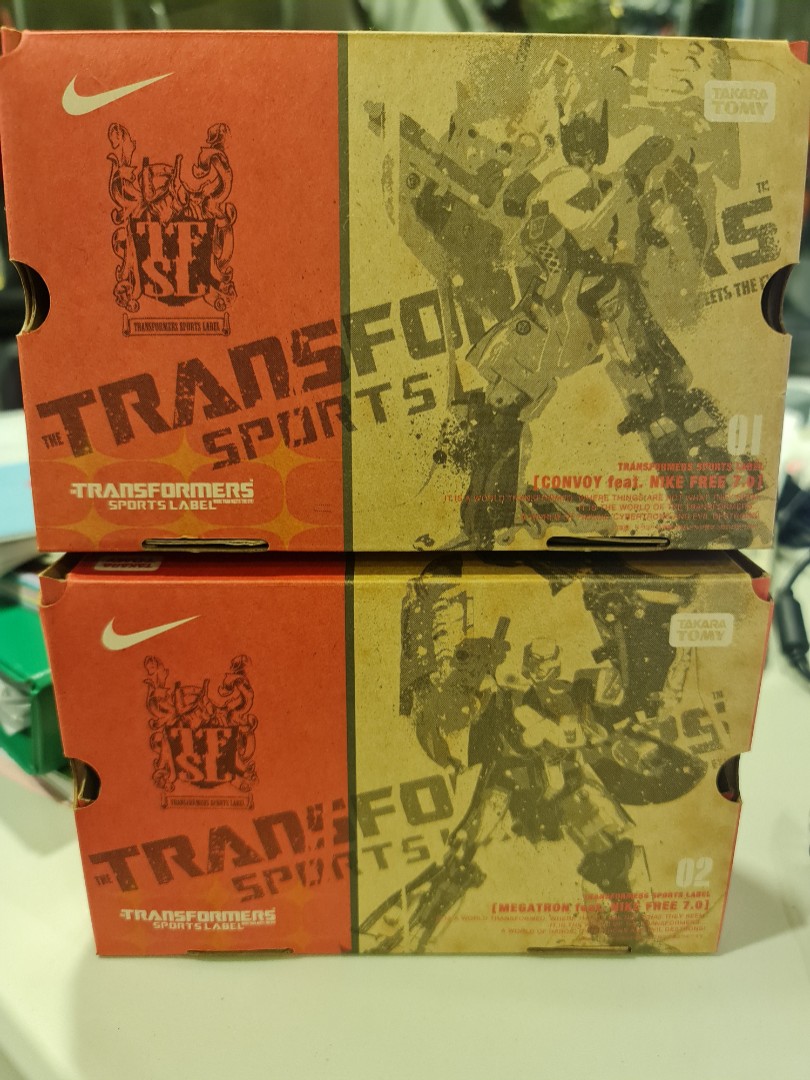 Transformers Sports Label Nike Convoy and Megatron, Hobbies & Toys ...
