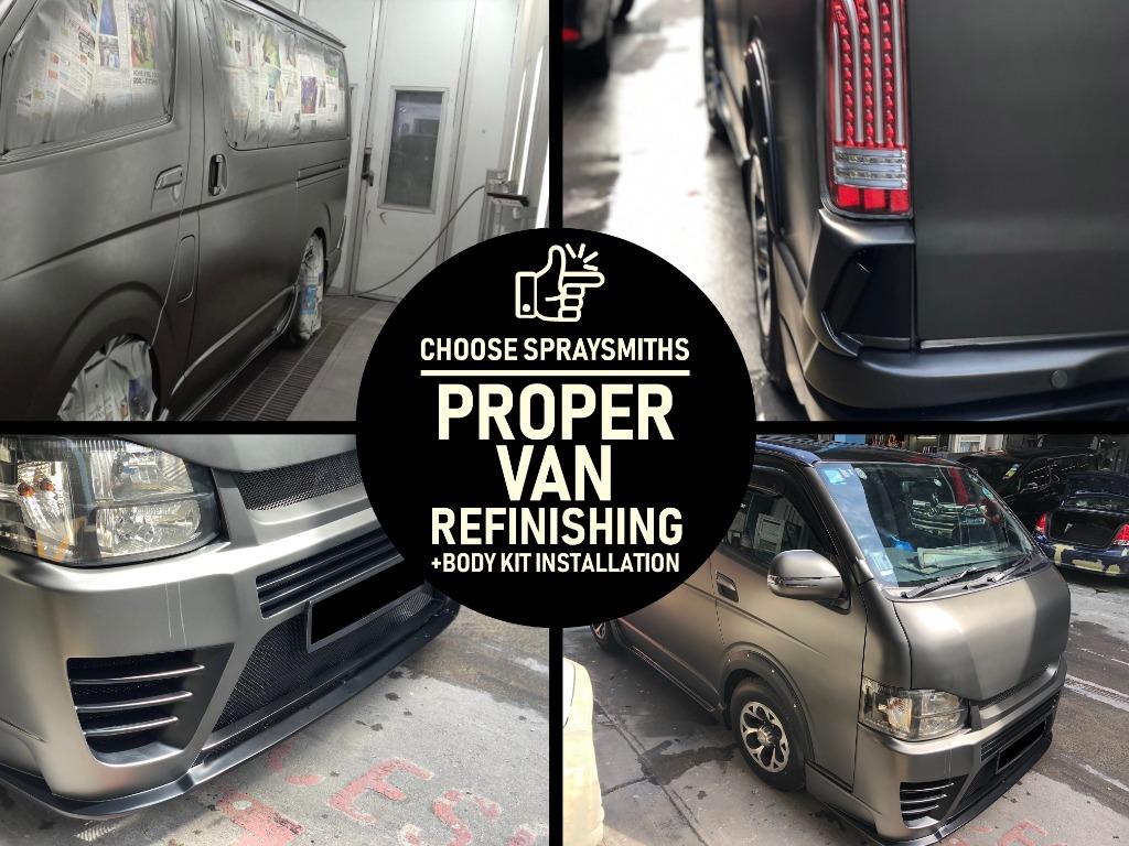 VAN SPRAY PAINTING (WITH BODYKIT INSTALLATION), Car Accessories, Car ...