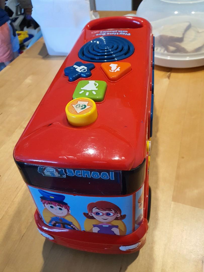 Vtech Playtime Bus music phonics alphabets, Babies & Kids, Infant ...