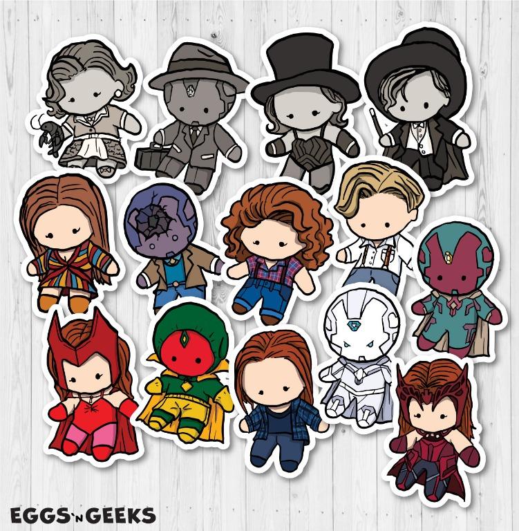 Wandavision Disney Plus Disney+ Marvel Cinematic Universe MCU Chibi ...
