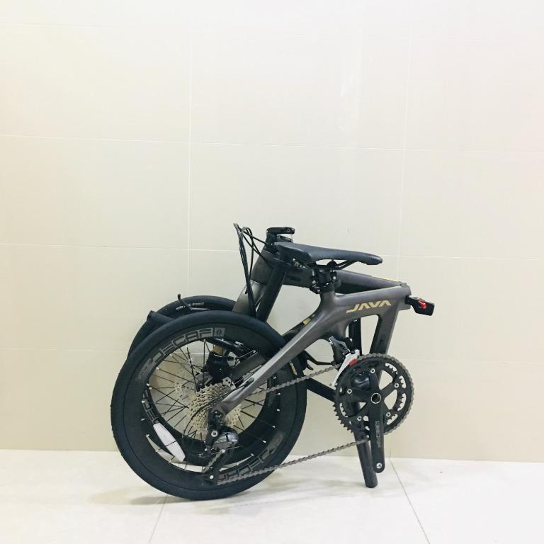 NEW COLOUR JAVA ARIA 406 20" Disc brake carbon fiber folding bike Shimano 18 speeds #fatherloveu ...