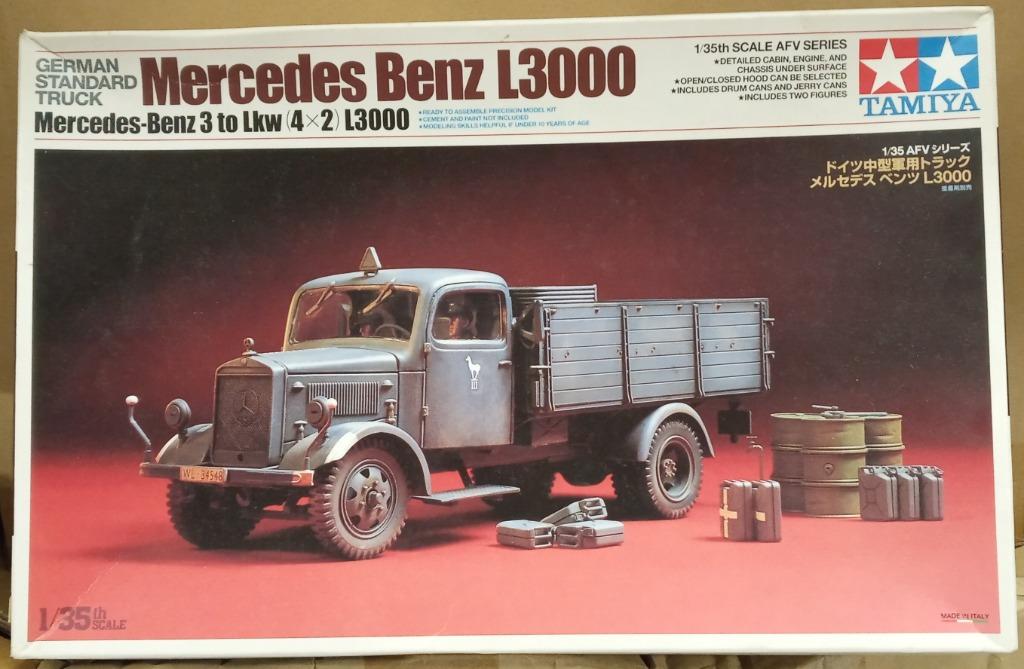 田宮 Tamiya 1/35 Mercedes Benz L3000 German Standard Truck model kits 德國 ...