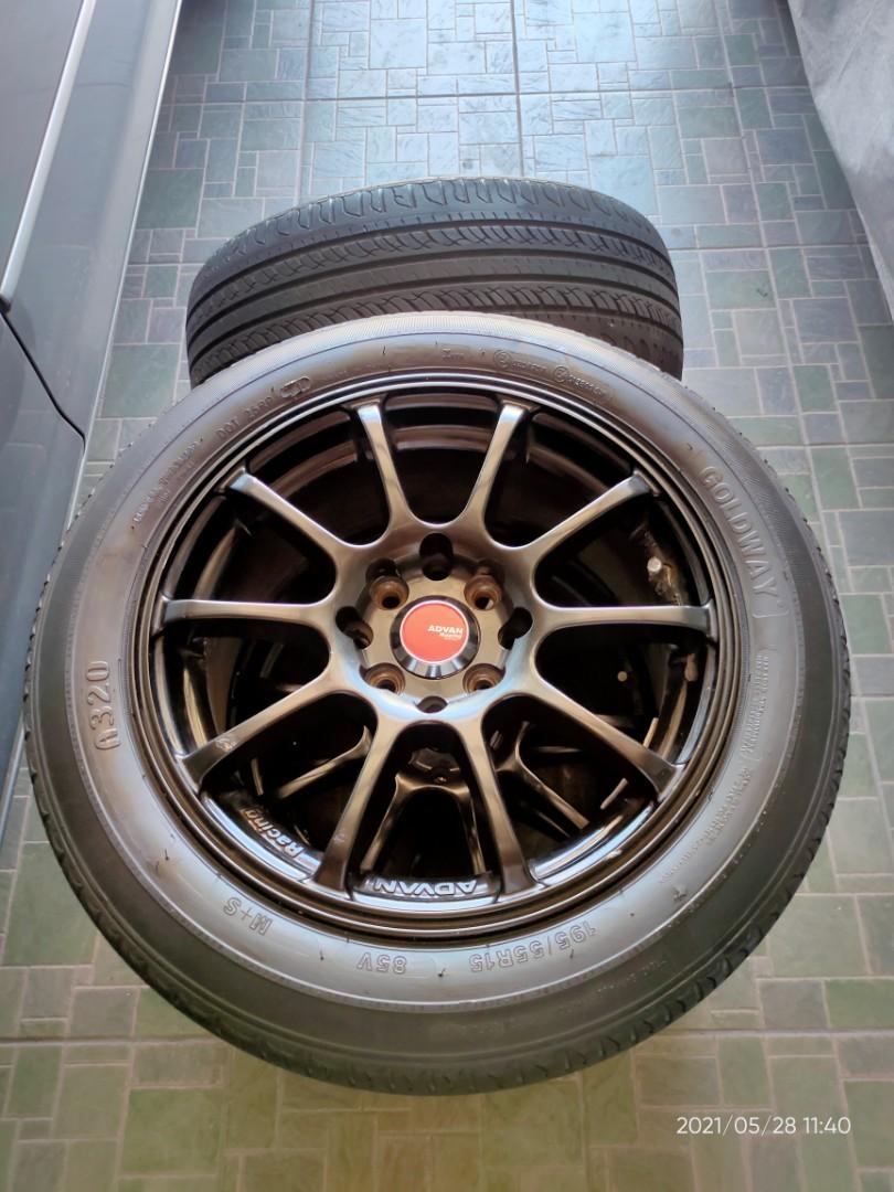 Advan Racing 15s, Car Parts & Accessories, Mags and Tires on Carousell