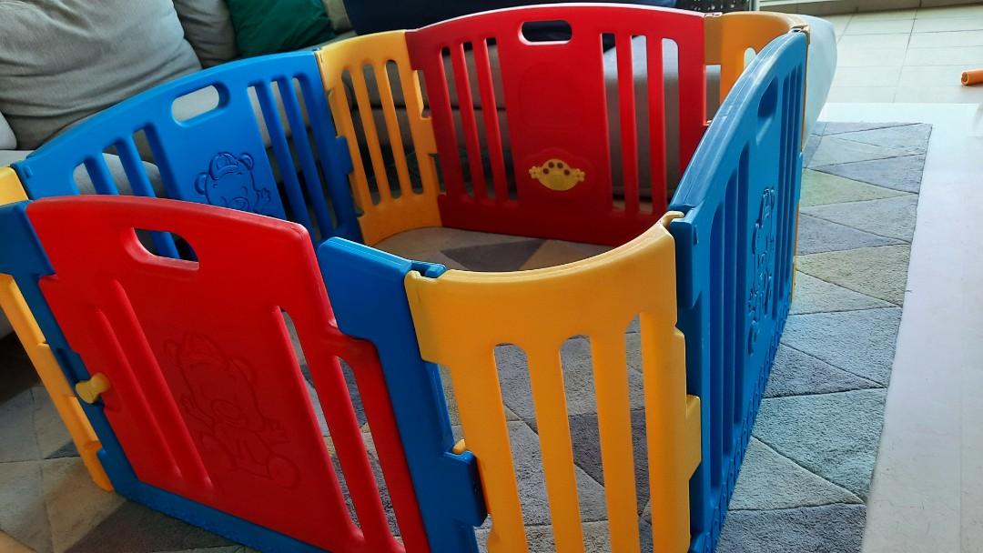 Colorful Playpen, Babies & Kids, Baby Nursery & Kids Furniture, Cots ...