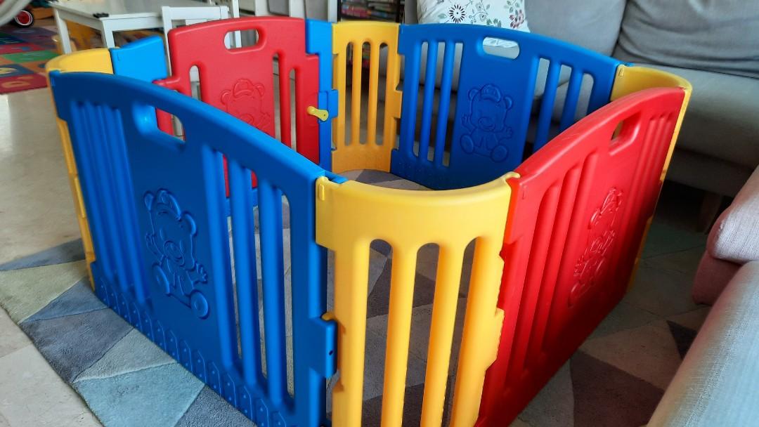 Colorful Playpen, Babies & Kids, Baby Nursery & Kids Furniture, Cots ...