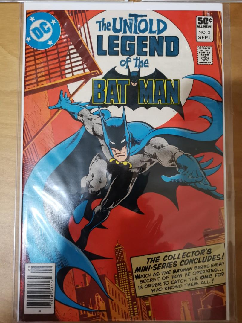 DC Comics The Untold Legend Of Batman 1980 Issues 1, 2 and 3, Hobbies & Toys, Memorabilia ...