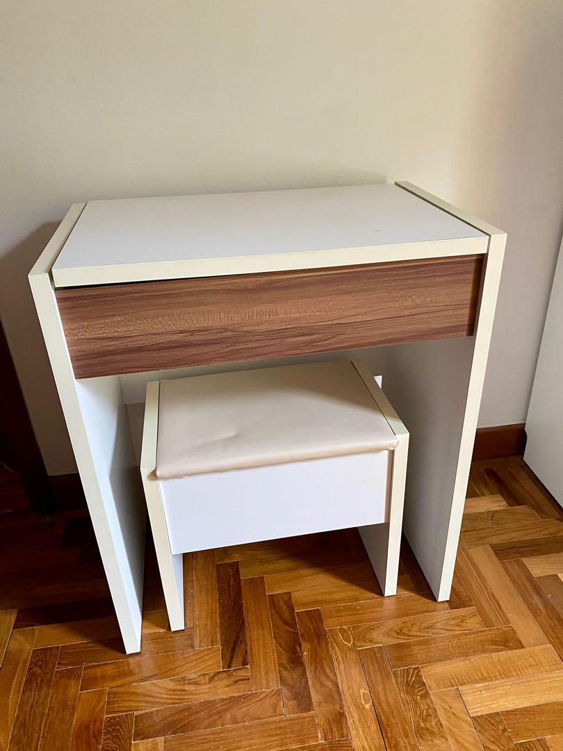 TO CLEAR! Dressing table with mirror and stool, Furniture & Home Living ...