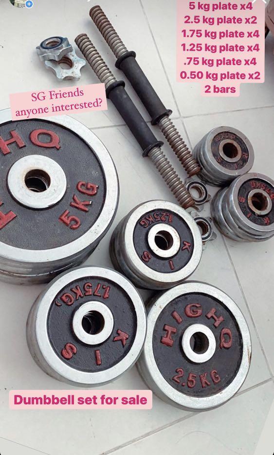 Dumbbell set, Sports Equipment, Exercise & Fitness, Weights & Dumbbells ...