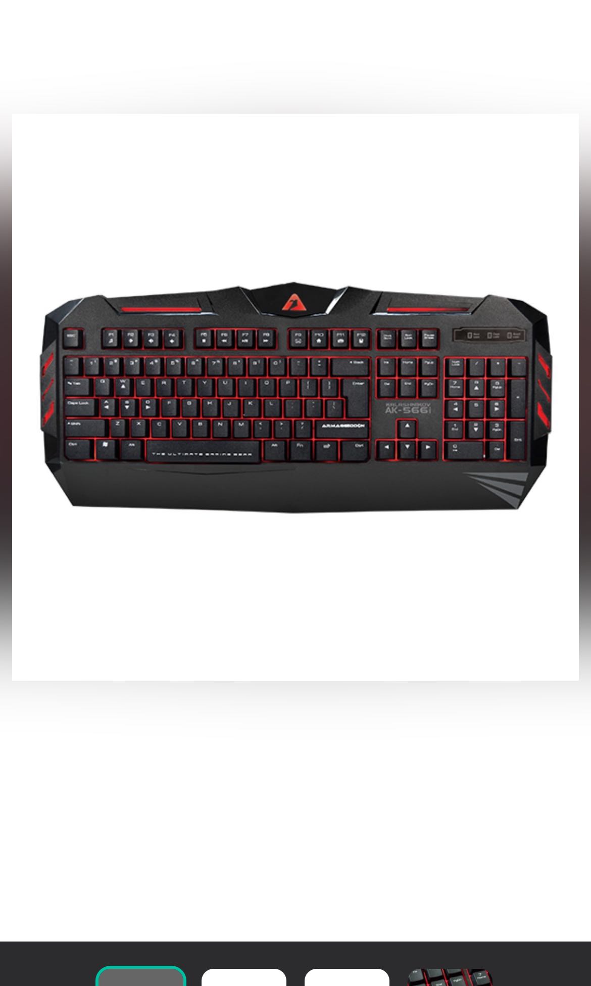 Gaming Keyboard AK-566i Armaggeddon, Computers & Tech, Parts ...