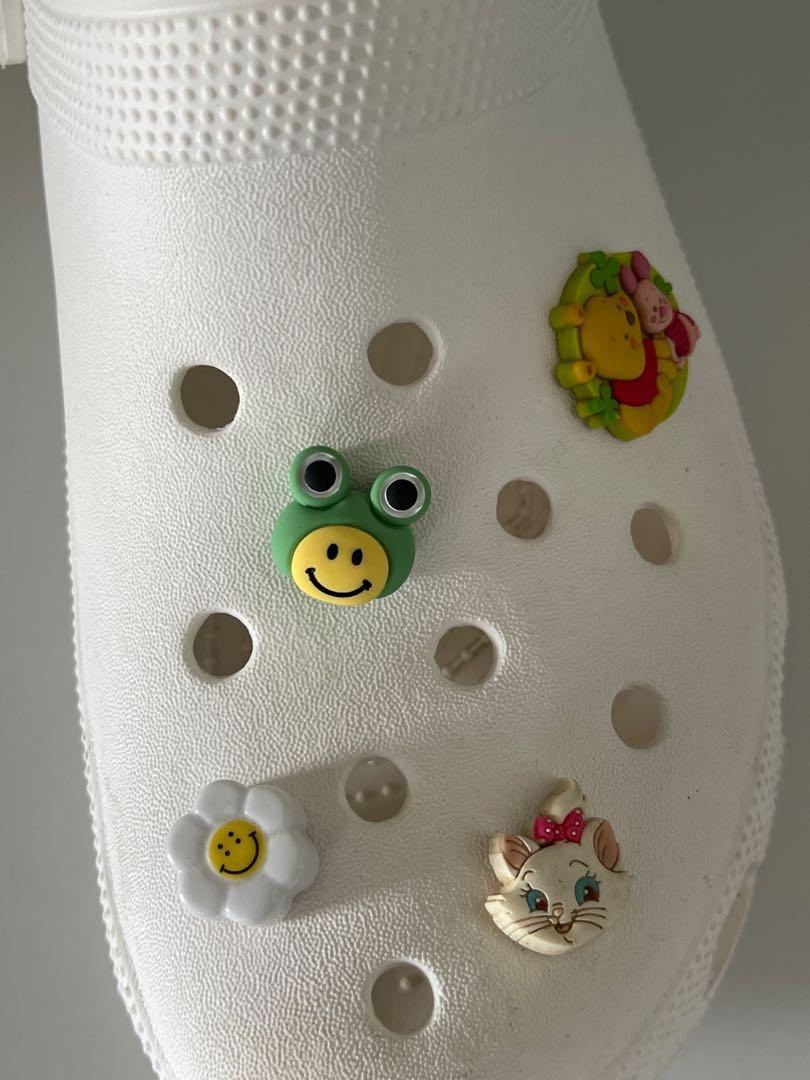 Froggy Smiley Crocs Jibbitz, Women's Fashion, Footwear, Flipflops and ...