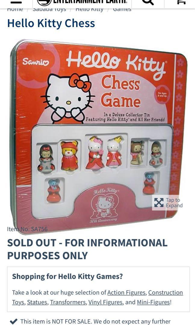 Hello Kitty Chess Set, Hobbies & Toys, Memorabilia & Collectibles, Fan ...