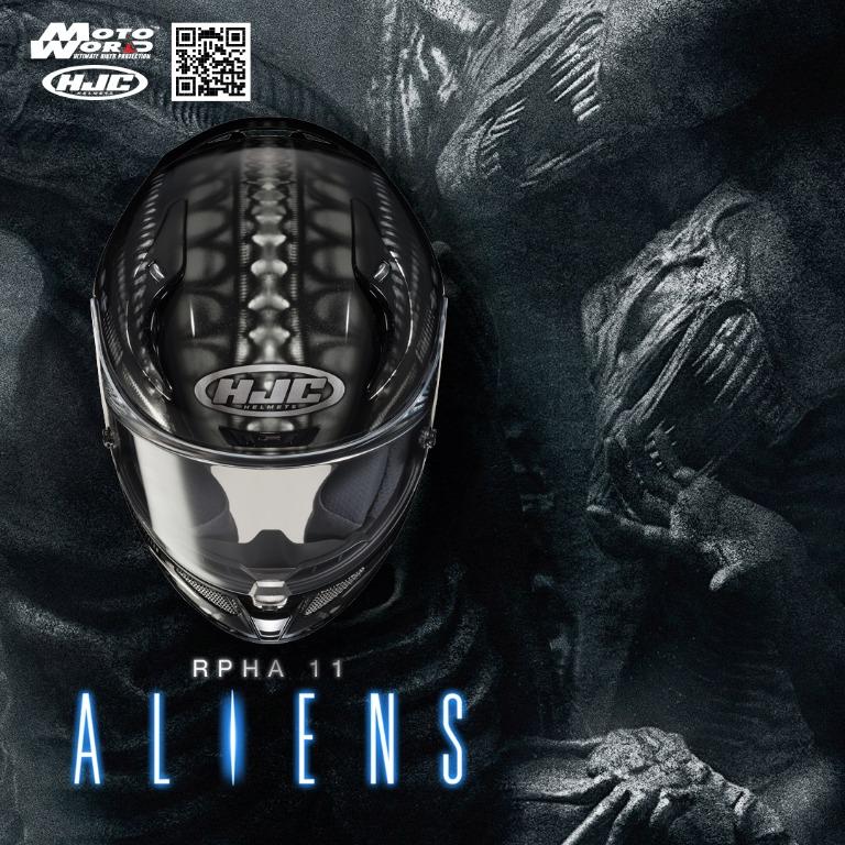 HJC Rpha 11 Aliens Fox Motorcycle Full Face Helmet PSB APPROVED ...