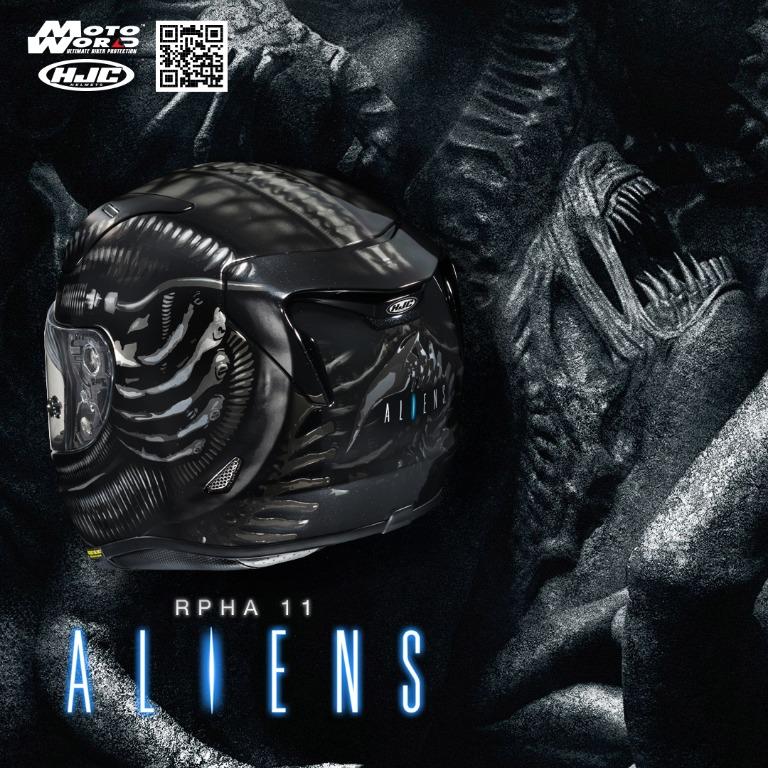 HJC Rpha 11 Aliens Fox Motorcycle Full Face Helmet PSB APPROVED ...