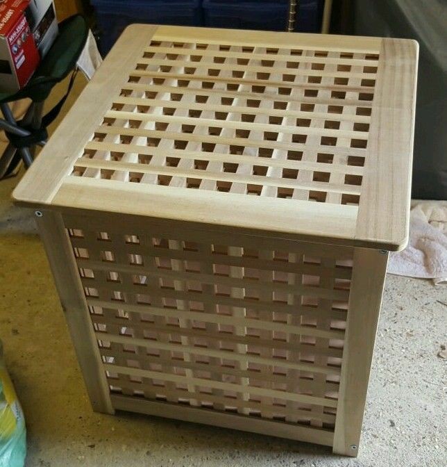 IKEA hol side table acacia, Furniture & Home Living, Furniture, Tables ...