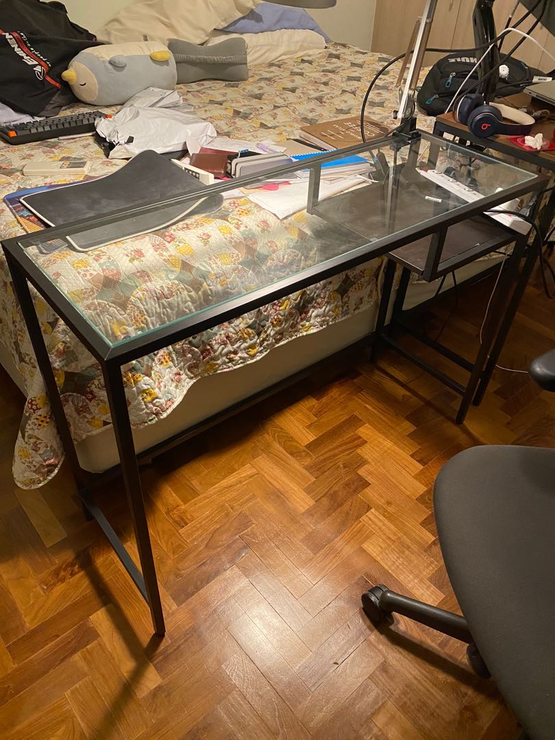 IKEA Vittsjo laptop table, Furniture & Home Living, Furniture, Tables ...