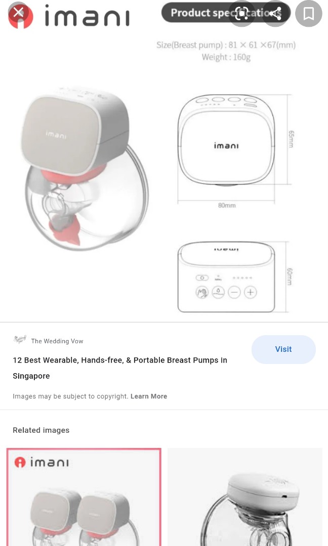 Imani i2 (Dual pump), Babies & Kids, Nursing & Feeding, Breastfeeding ...