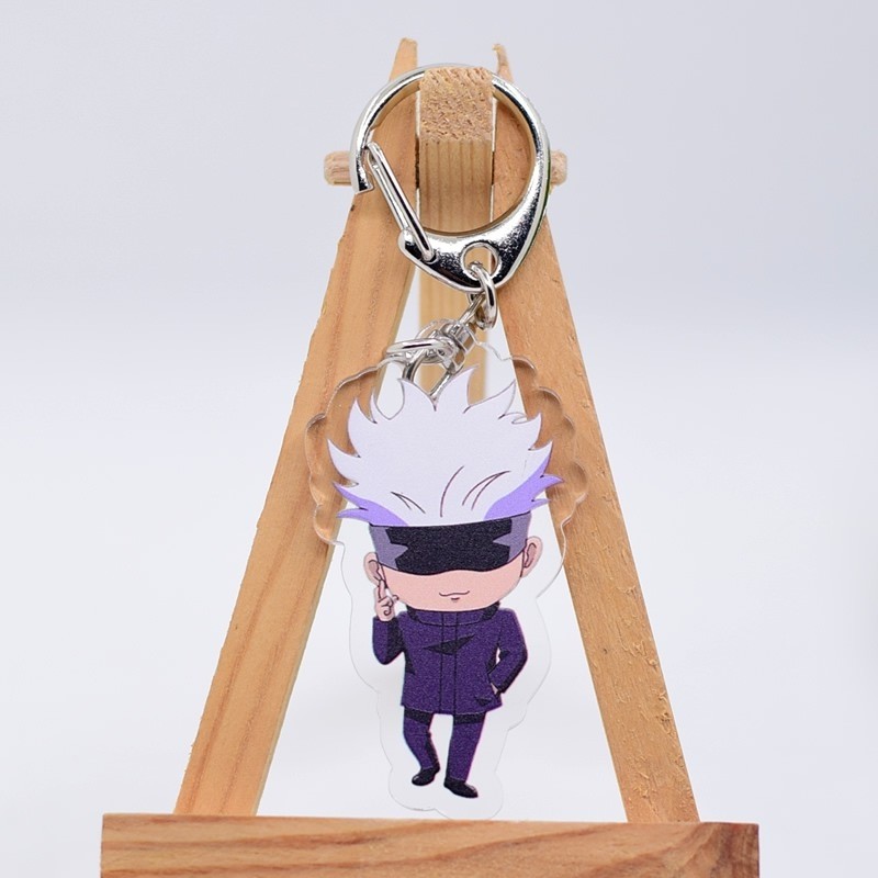 Jujutsu Kaisen Gojo Satoru keychain, Hobbies & Toys, Memorabilia ...