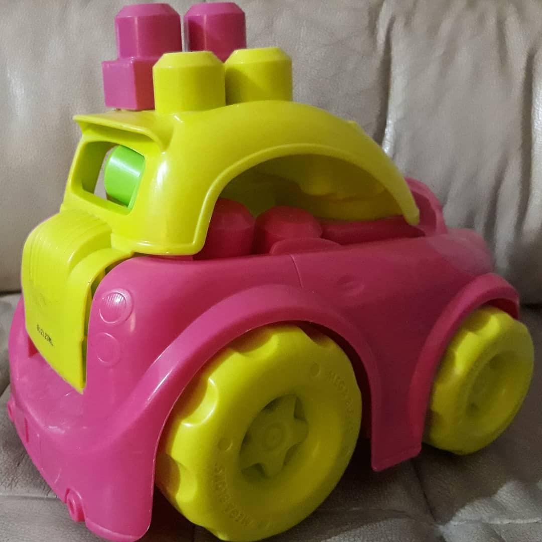Mega Bloks First Builders Pink Convertible, Hobbies & Toys, Toys ...