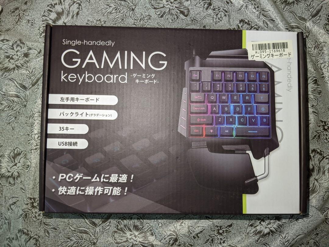 One Handed Wired Mechanical Keyboard 35 Keys Single Handed Gaming Mini ...
