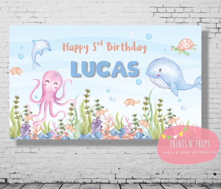 Printed and Personalised PVC Banner for Birthday Party Decoration ...