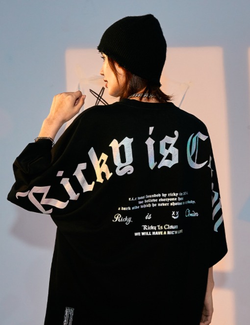 Ricky Is Clown Reflective Over Logo Tee, Men's Fashion, Tops & Sets ...