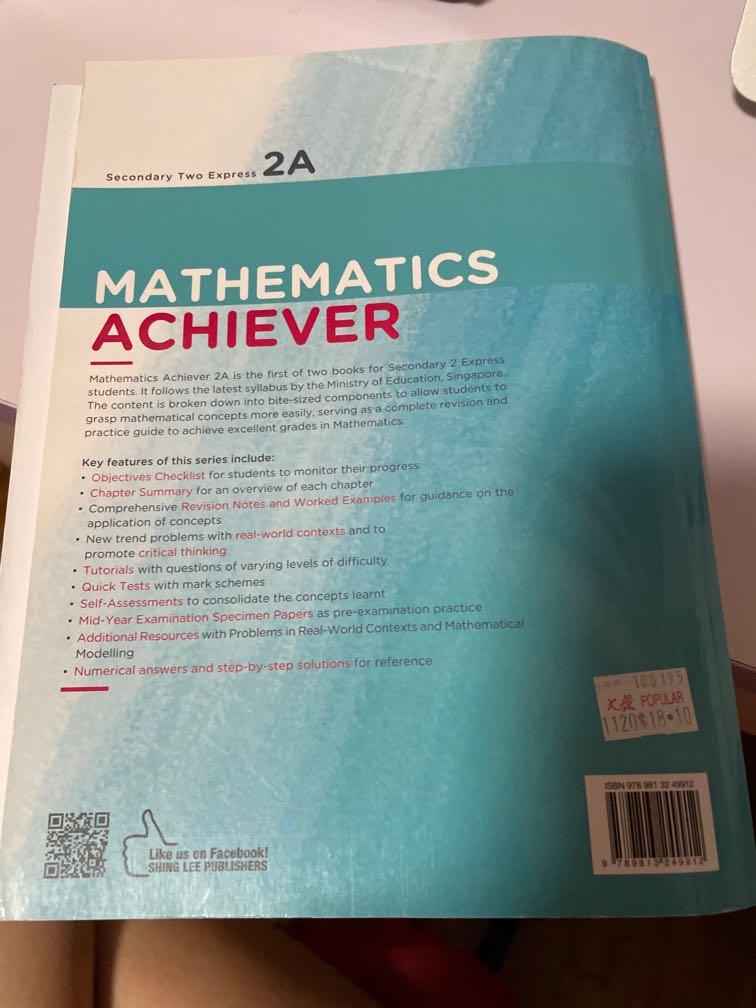 Sec 2 math assessment book 2A, Hobbies & Toys, Books & Magazines ...
