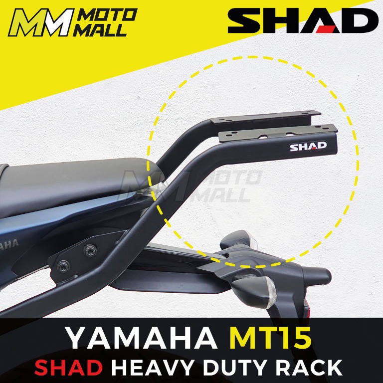 [SHAD] YAMAHA MT15 rack / bracket for motorcycle top box, Motorcycles ...