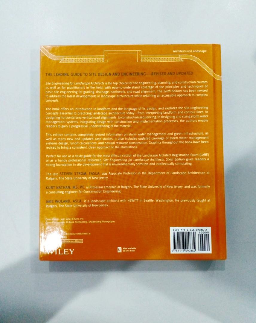 Site Engineering for Landscape Architects 6th Edition, Hobbies & Toys ...