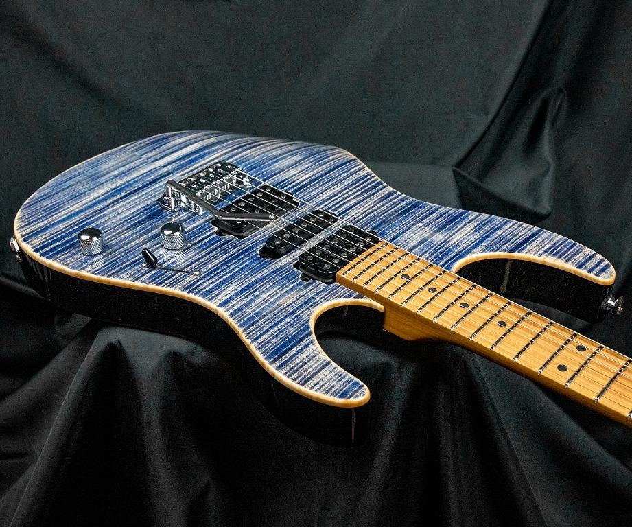 Suhr Modern Plus Trans Blue Denim Slate 63388, Hobbies & Toys, Music ...