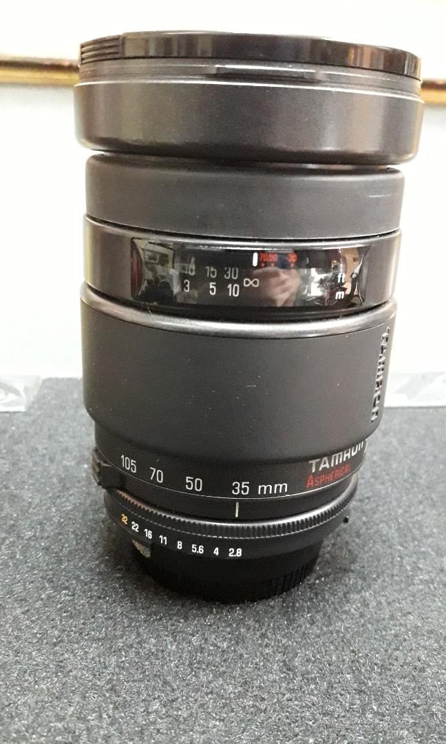 Tamron Af 35-105mm f2.8 SP Aspherical Lens for Nikon cameras ...