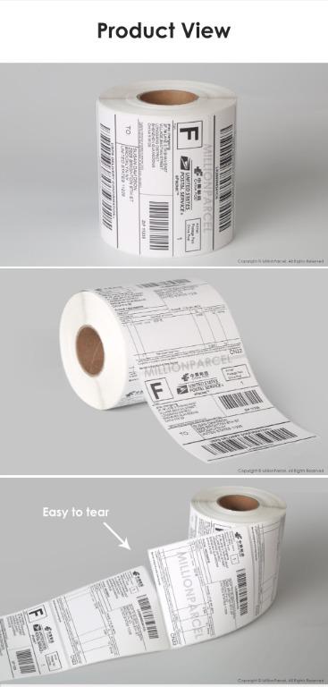 Thermal Printer Label | Sticker Label | Shipping Label 100 x 150mm ...