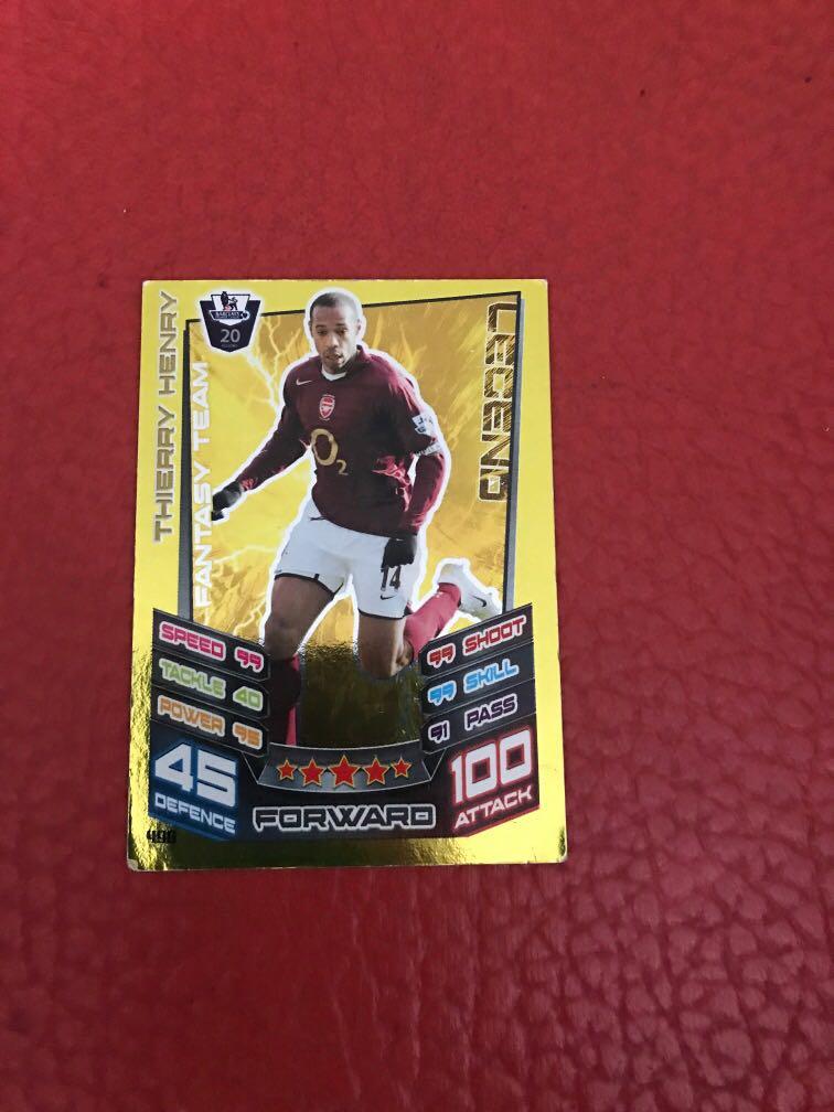 Thierry Henry 100 Club Match Attax, Hobbies & Toys, Toys & Games on ...