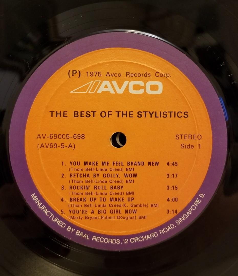 黑膠唱片Vinyl LP- The Stylistics : The Best of Stylistics (Singapore), 興趣及遊戲, 收藏品及紀念品, 明星周邊 - Carousell