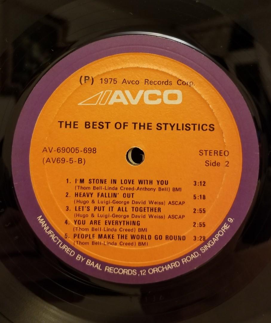 黑膠唱片Vinyl LP- The Stylistics : The Best of Stylistics (Singapore), 興趣及遊戲, 收藏品及紀念品, 明星周邊 - Carousell