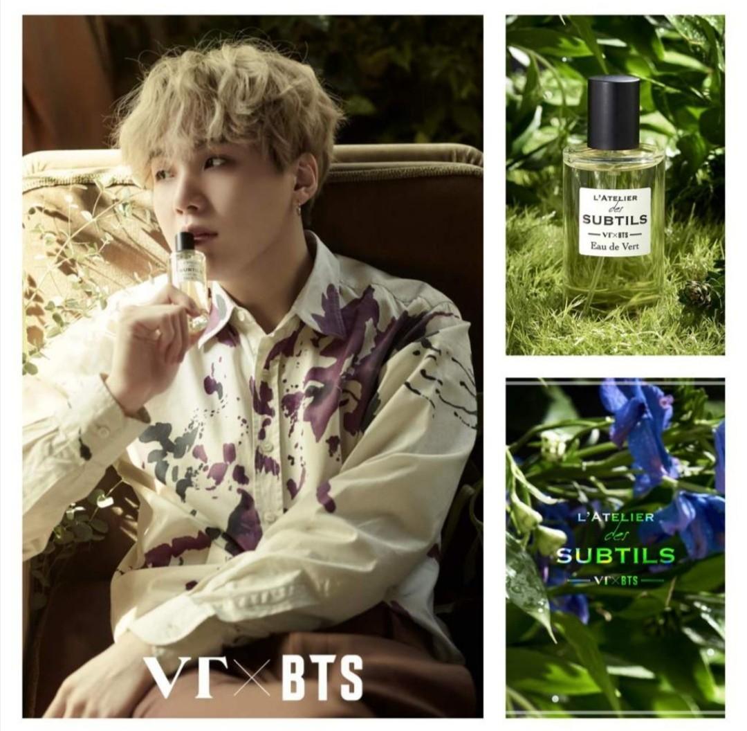 VT x BTS Perfume with SUGA Standee, COMPLETE Photocards Set, Hobbies & Toys, Memorabilia ...