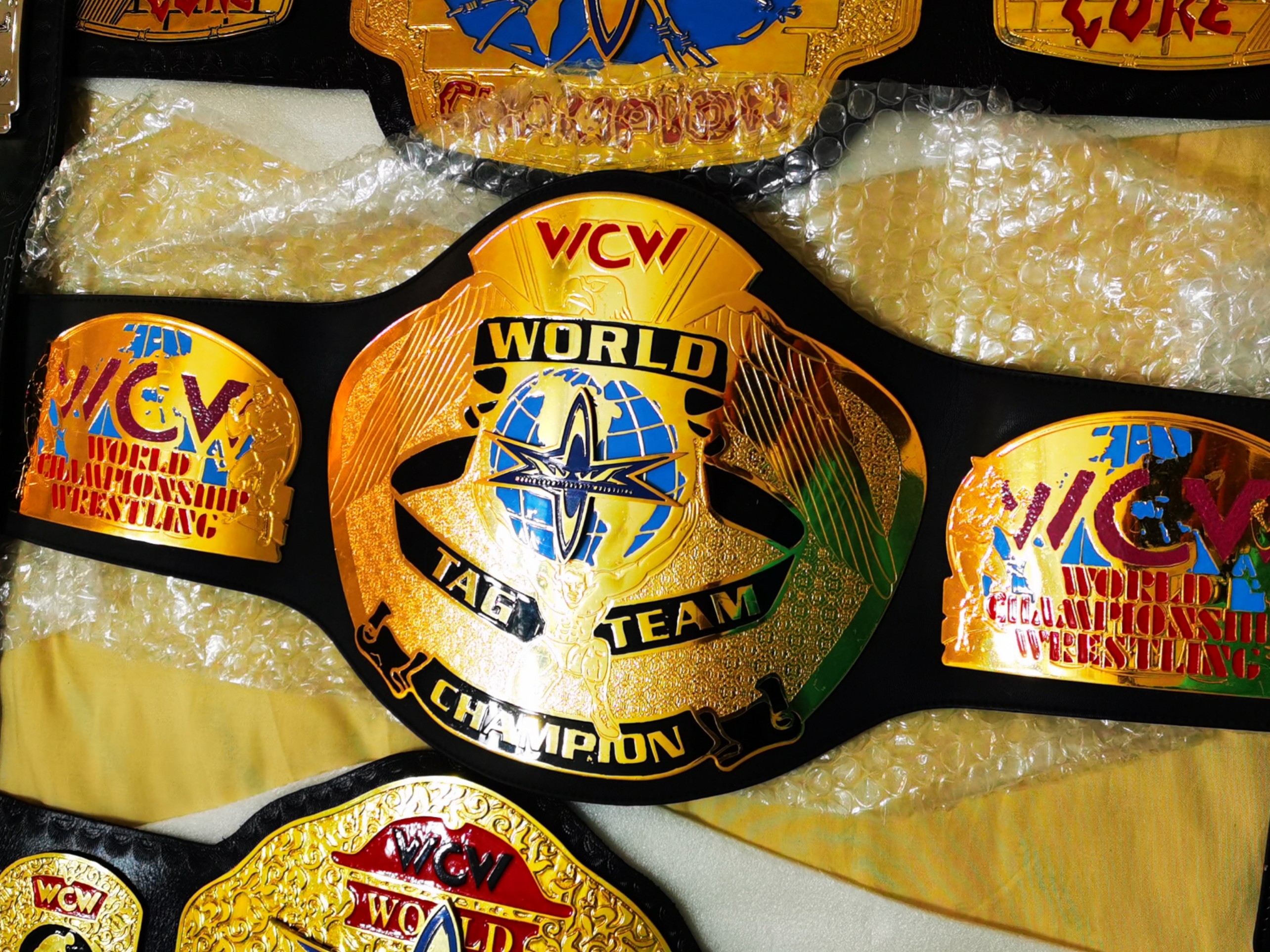 WCW Tag Team Championship Wrestling Belt, Everything Else on Carousell