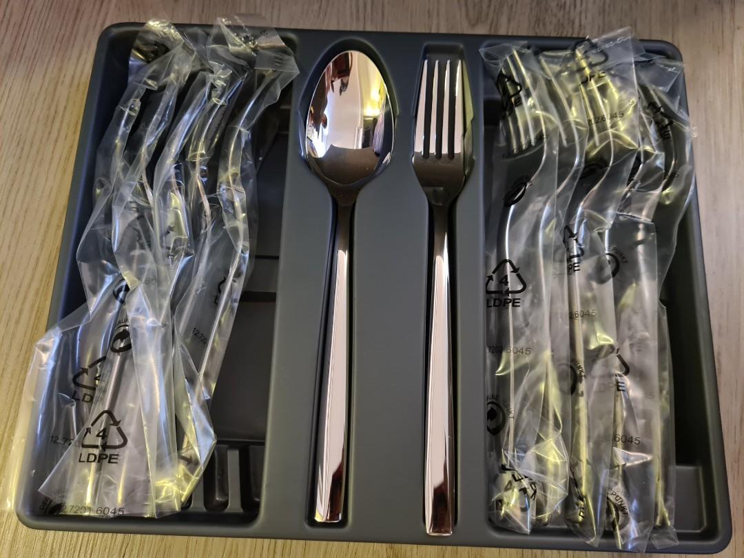 WMF Cromargan 18/10 Stainless Steel 12 pieces fork and spoon, Furniture ...