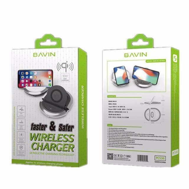 10W WIRELESS FAST CHARGING ULTRA THIN SLIM BAVIN Charger Adapter ...