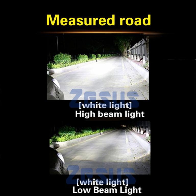 1 Pair 6500K 7200 Lumens WHITE Bright Putih BULD Car Headlight LED ...